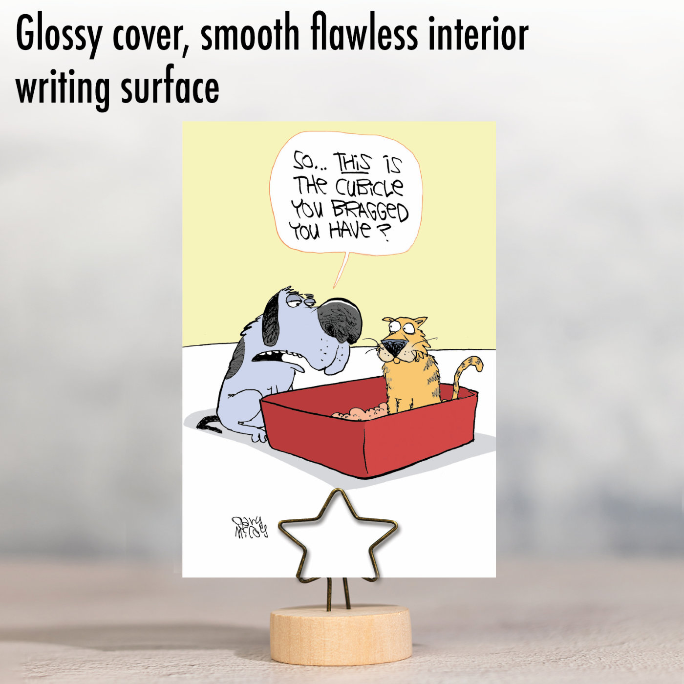Cubicle Litter: Funny Congratulations Greeting Card