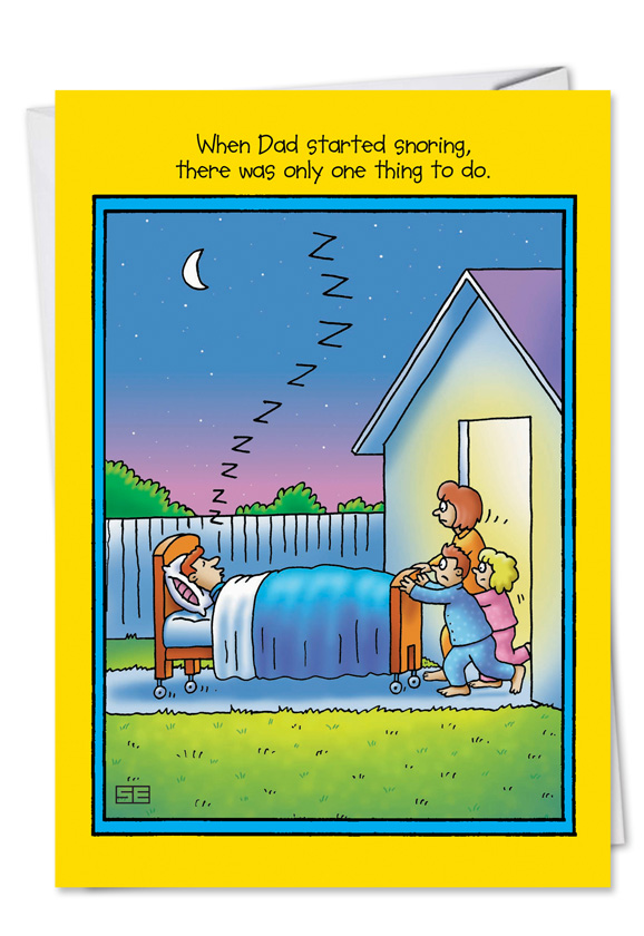 Snoring Dad Father’s Day Card