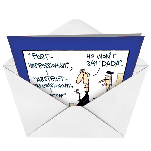 Dadaism Cartoon Congratulations Card Mccoy