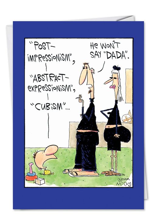 Dadaism Cartoon Congratulations Card Mccoy