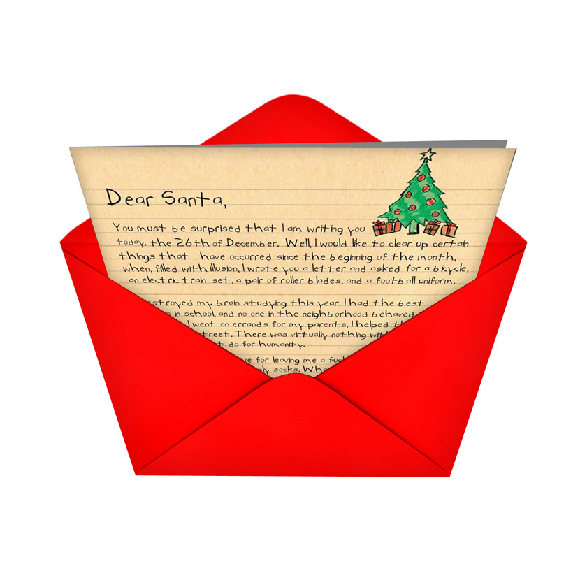 Dear Santa Naughty/Funny Christmas Cards