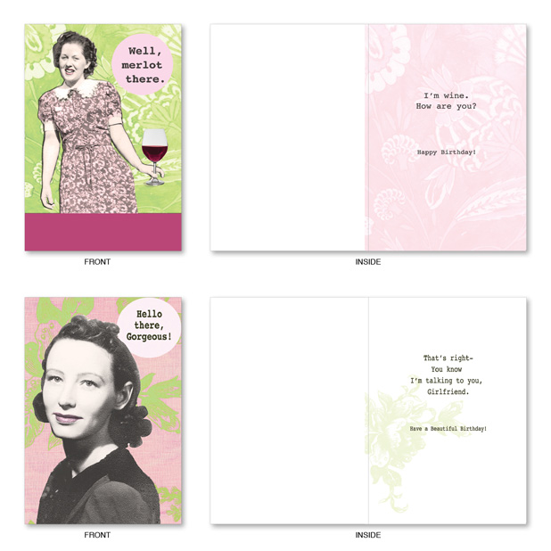 Debbie Tomassi's Badass Broads: Funny Birthday Assorted Cards
