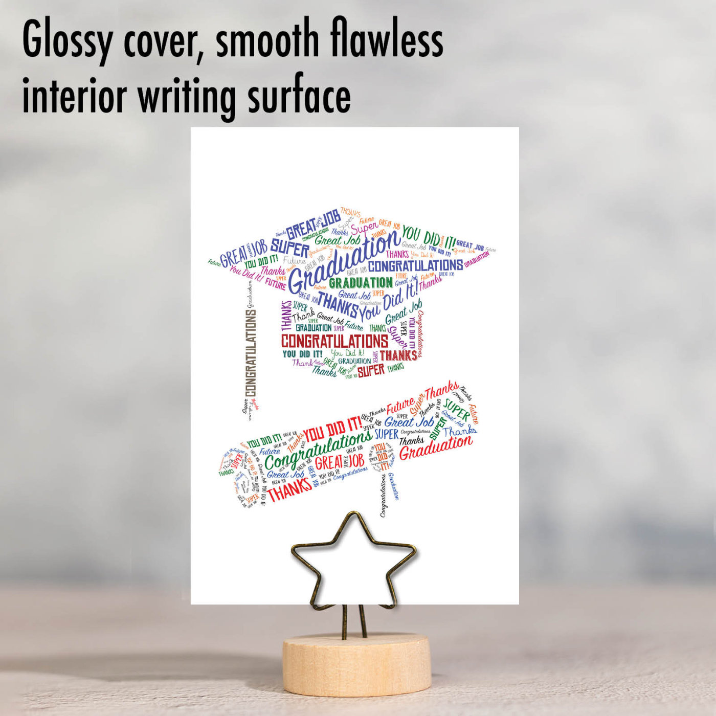 Diploma Wordart: Creative Graduation Greeting Card