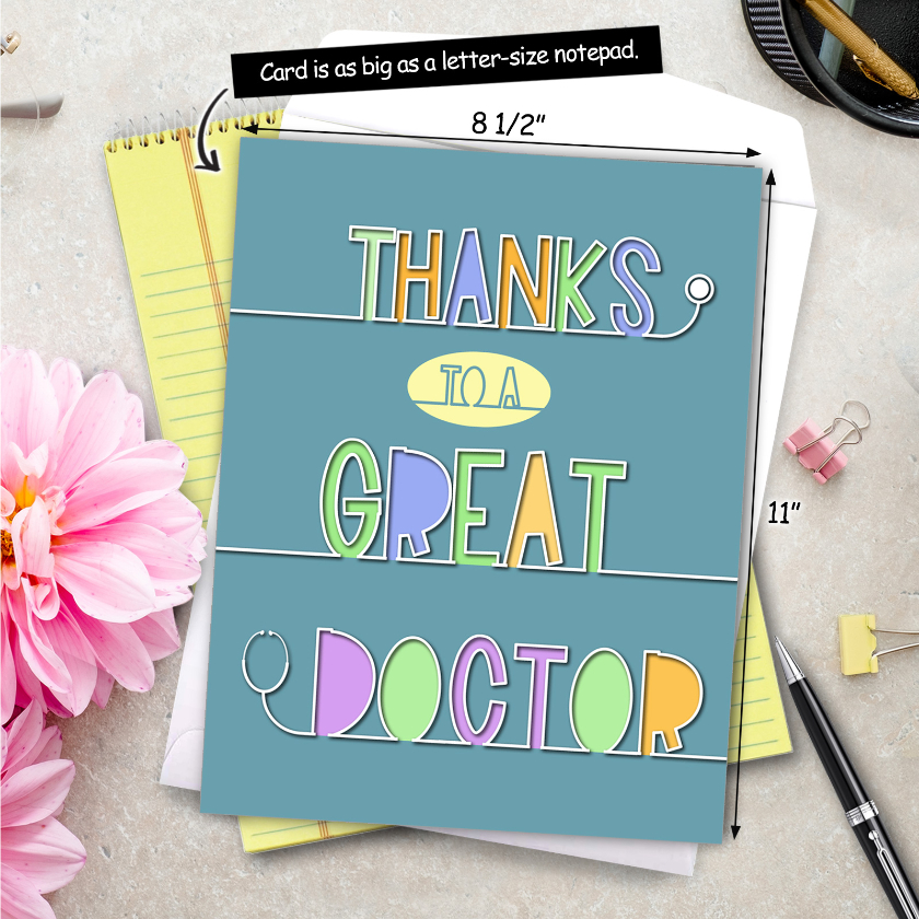 Doctor Gratitude: Creative Thank You Giant Printed Card