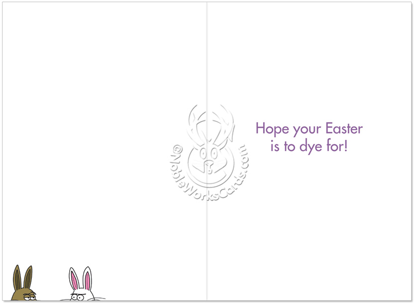 Dye Hard Cartoons Easter Greeting Card Scott Metzger