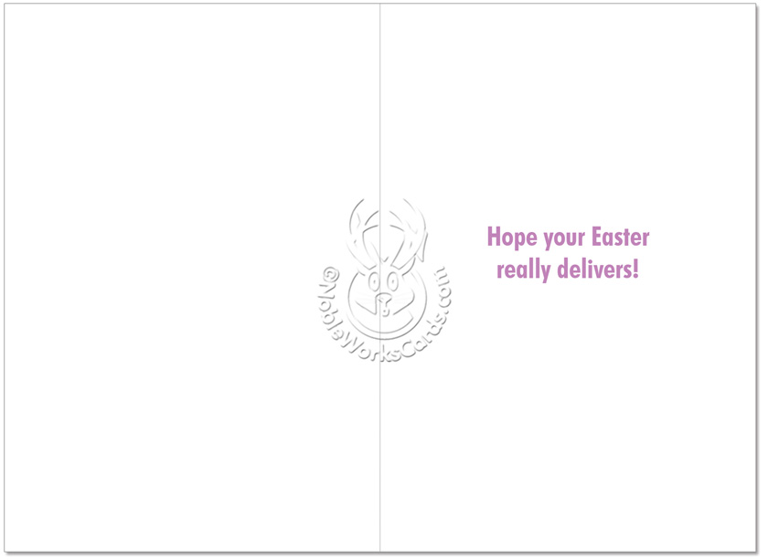 Colorful Delivery Funny Easter Card