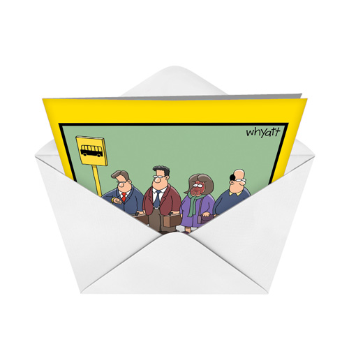 Eleanor Rigby Cartoons Birthday Paper Card Tim Whyatt