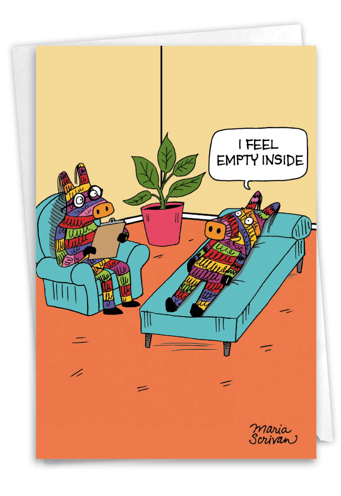 Empty Inside: Funny Birthday Card