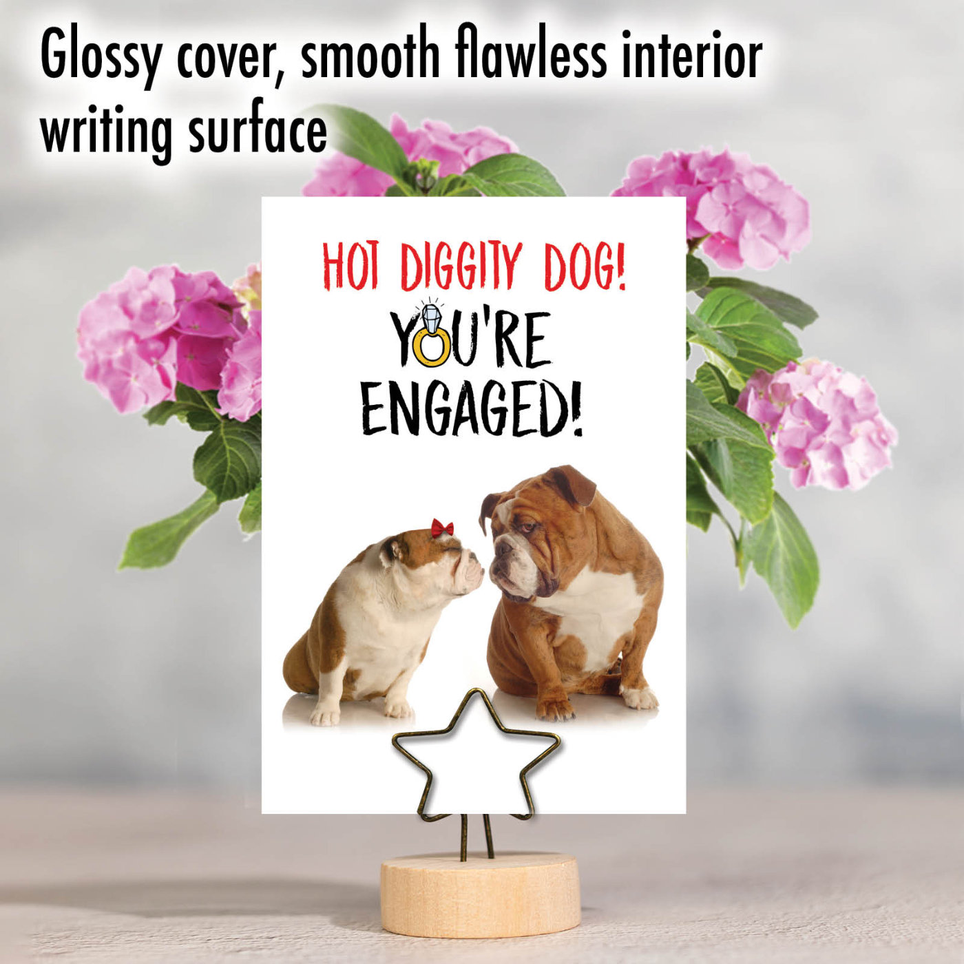 Engaged Dogs: Humor Engagement Greeting Card