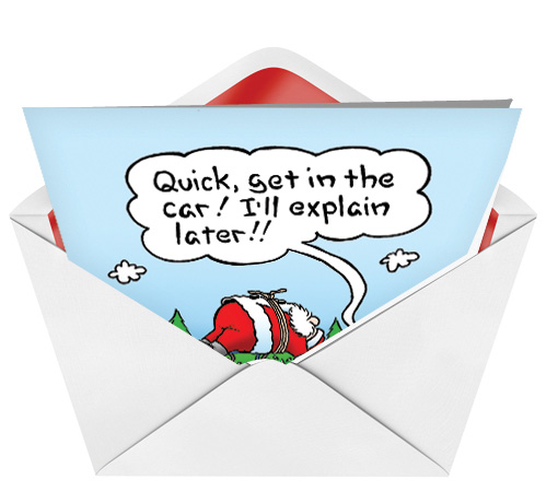 Explain Later Christmas Greeting Card