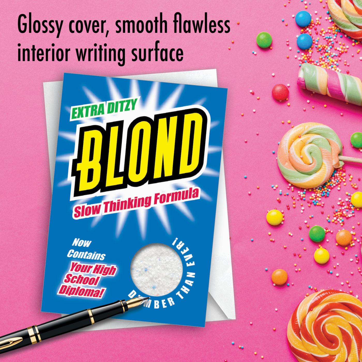 Extra Ditzy Blond: Funny Birthday Greeting Card