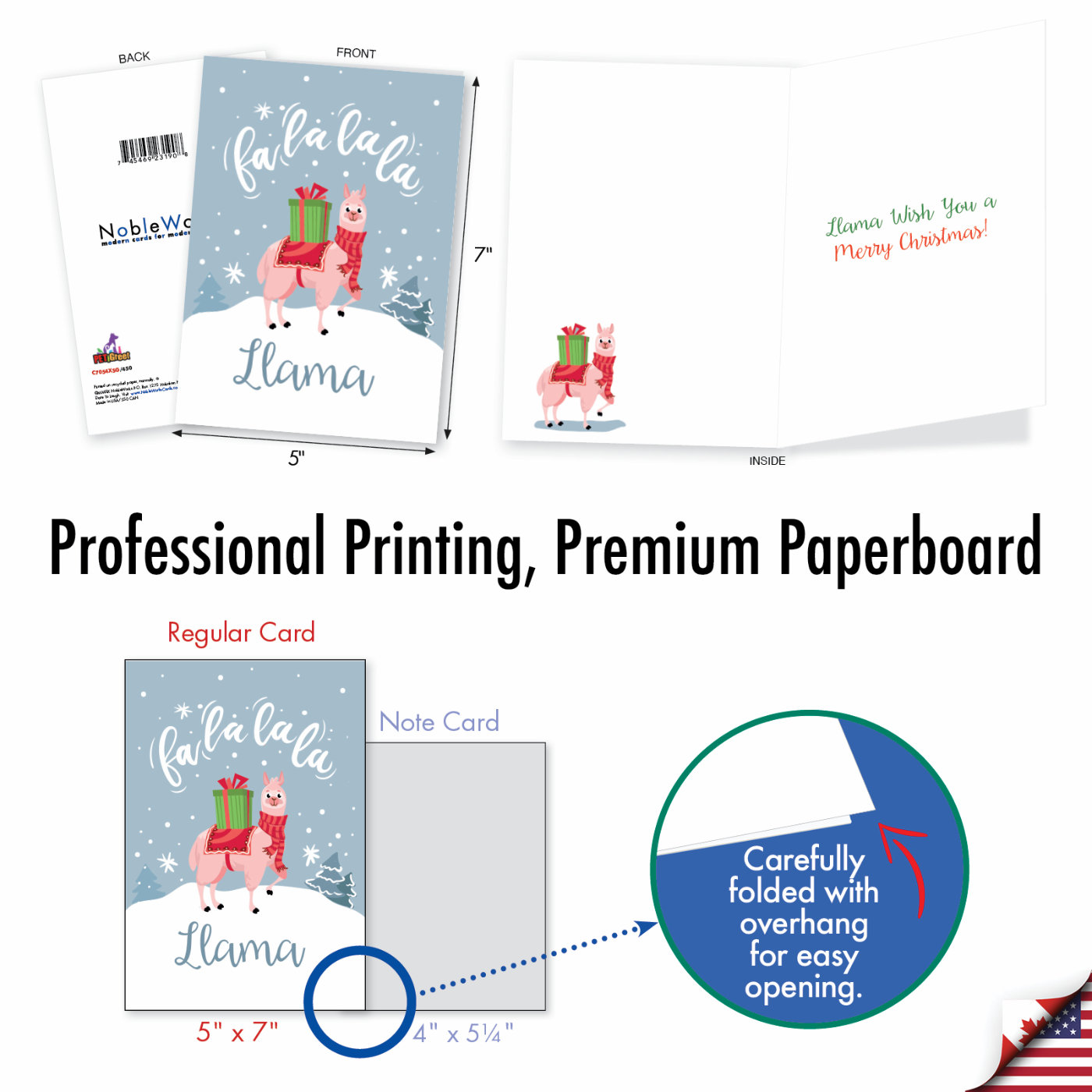 Fa La La La Llama: Funny Merry Christmas Card