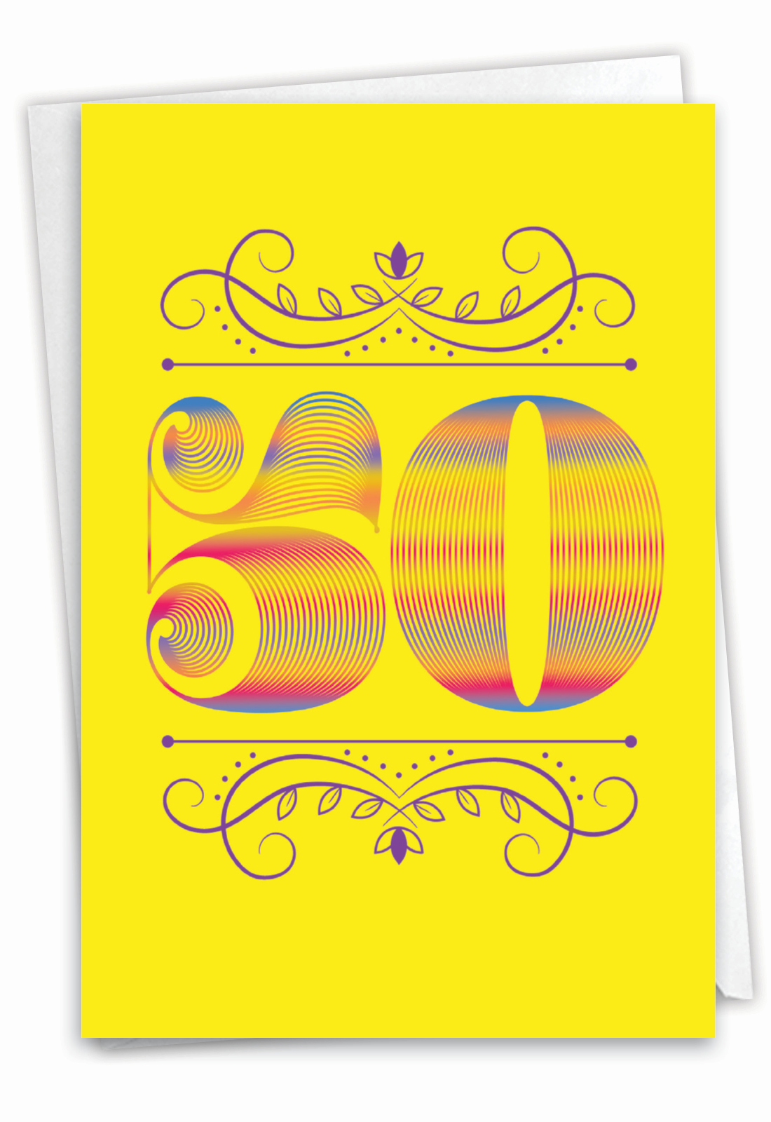 Fab Figures - 50: Creative Milestone Birthday Greeting Card