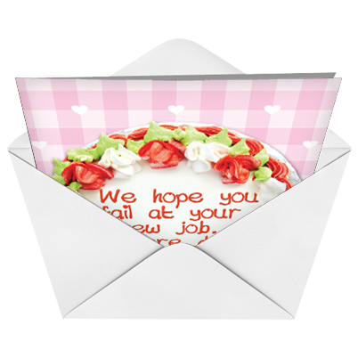 Fail At Job Red Rocket Congratulations Card