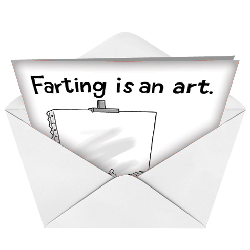 Farting Is Art Funny Birthday Card Collins
