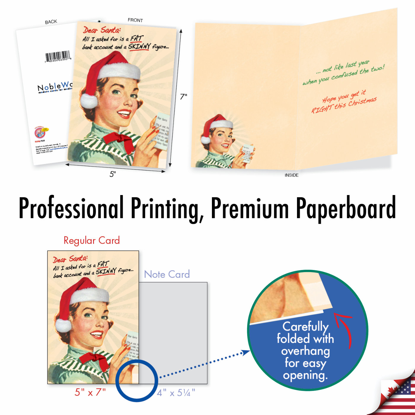 Fat Account Skinny Figure: Funny Christmas Card