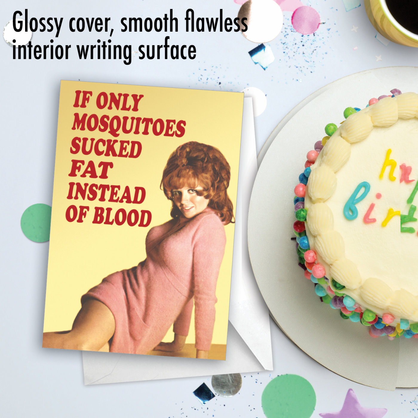 Fat Mosquitoes Funny Birthday Greeting Card