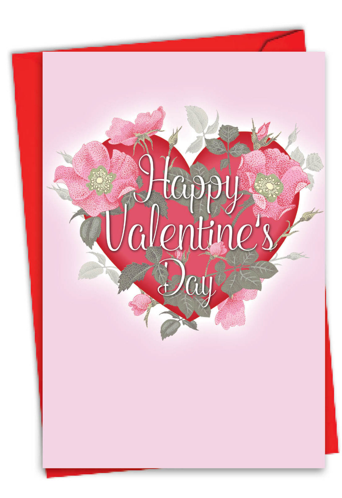 Floral Heart: Stylish Valentine's Day Card