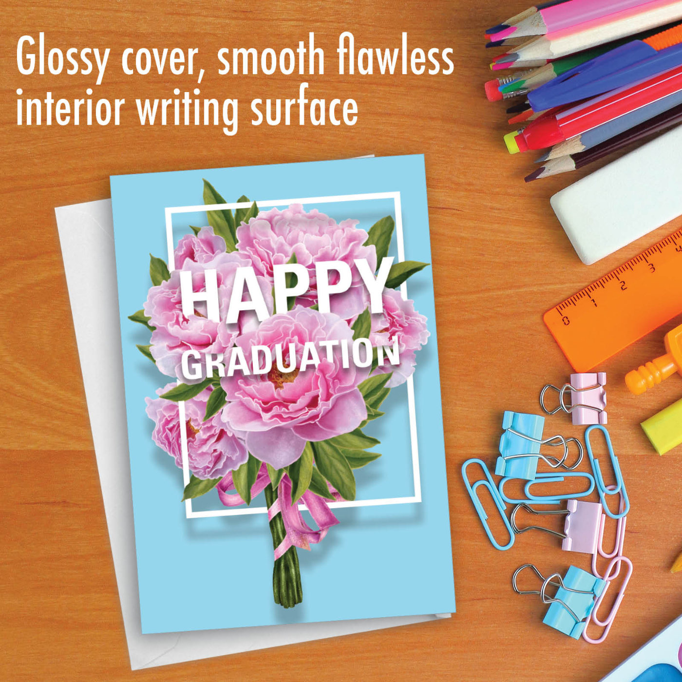 Flowers for Grad: Creative Graduation Card