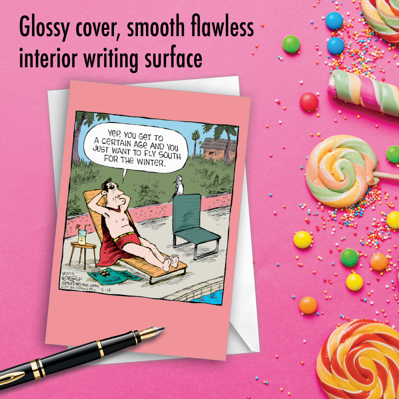 Fly South: Funny Birthday Greeting Card