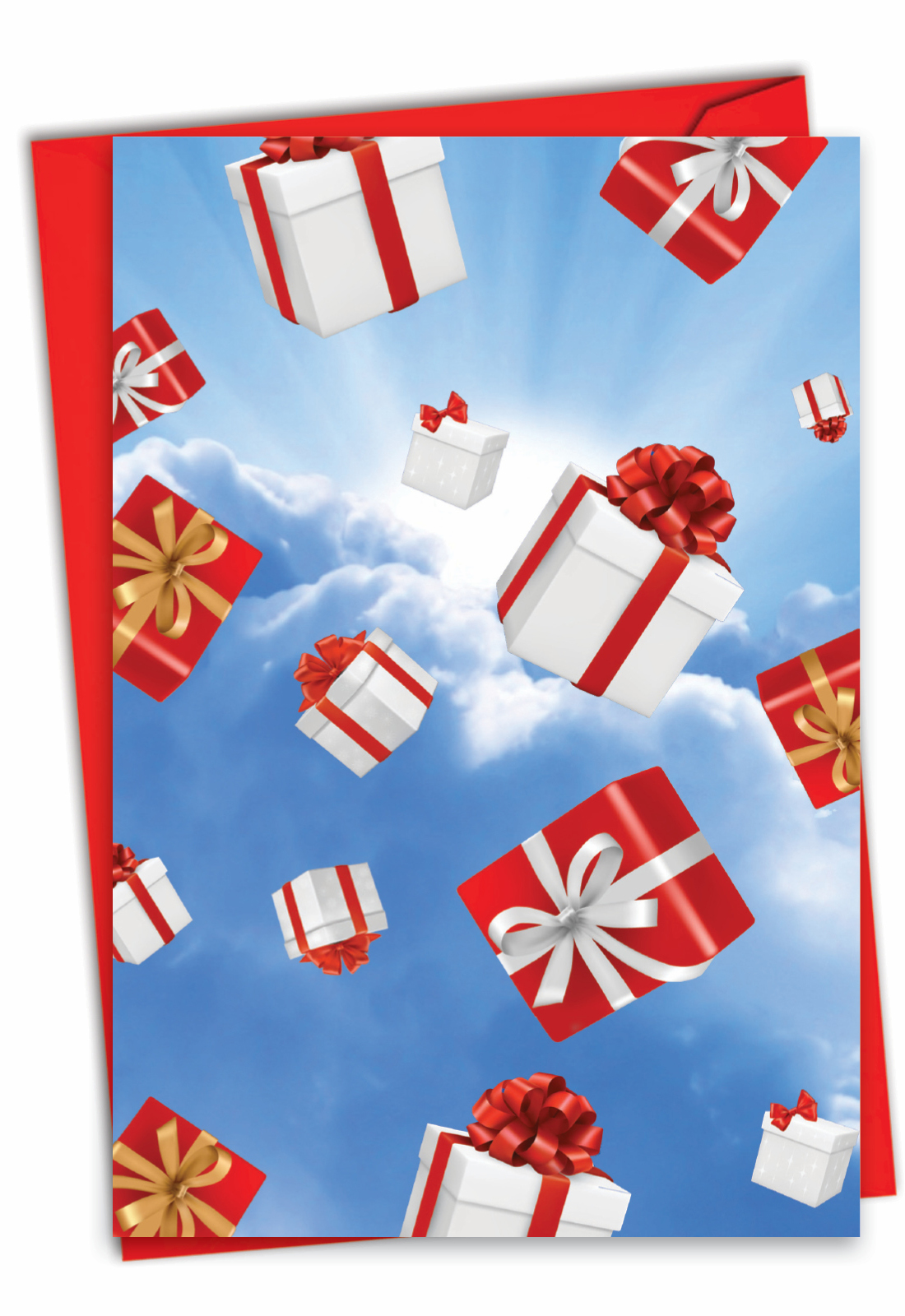 Flying Gifts: Creative Christmas Card
