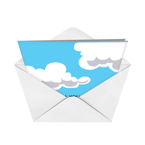 Flying Low Cartoons Miss You Paper Card D.T. Walsh