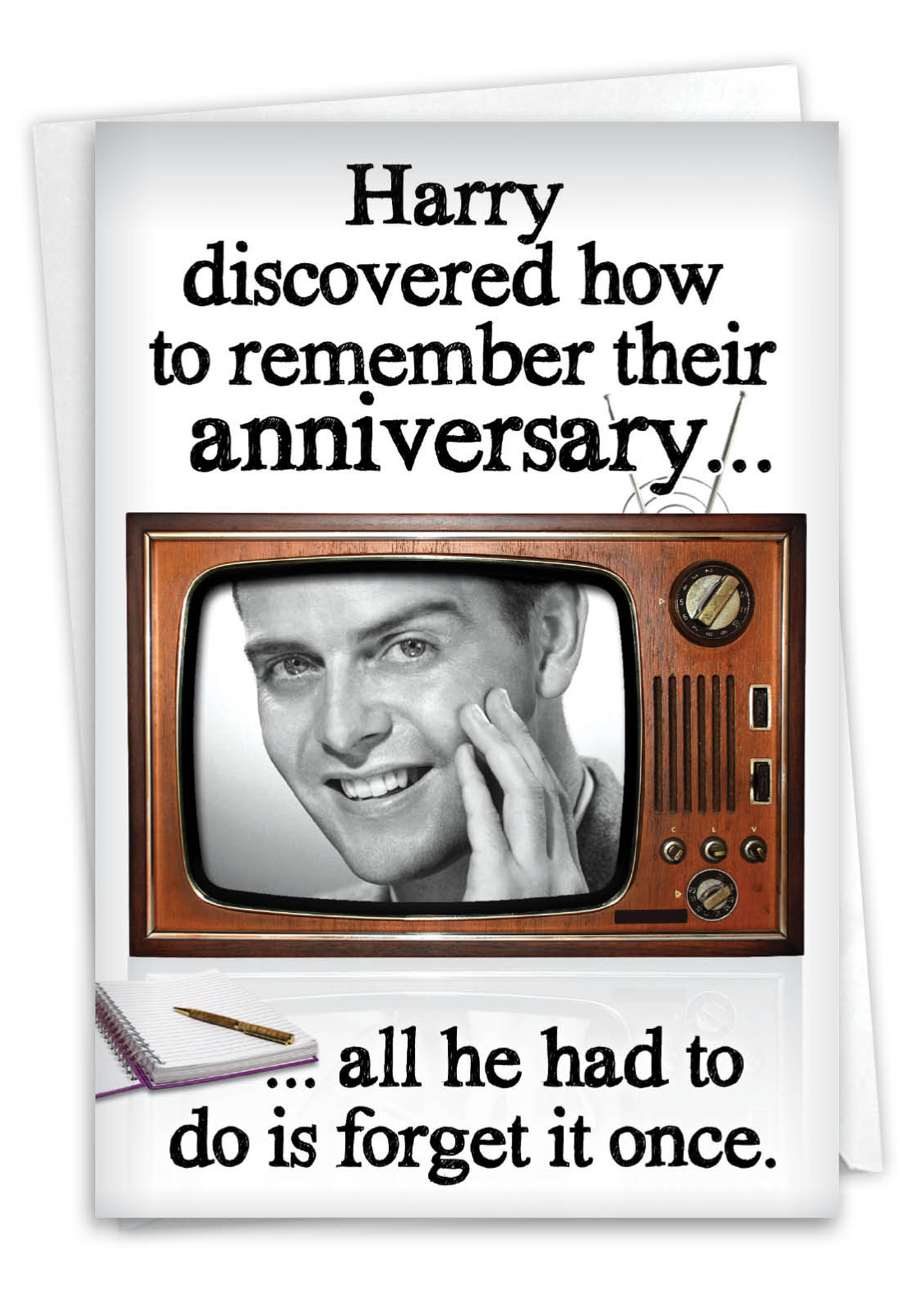 Forget Anniversary Once: Funny Anniversary Greeting Card