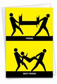 Big Breaths: Funny Blank Greeting Card