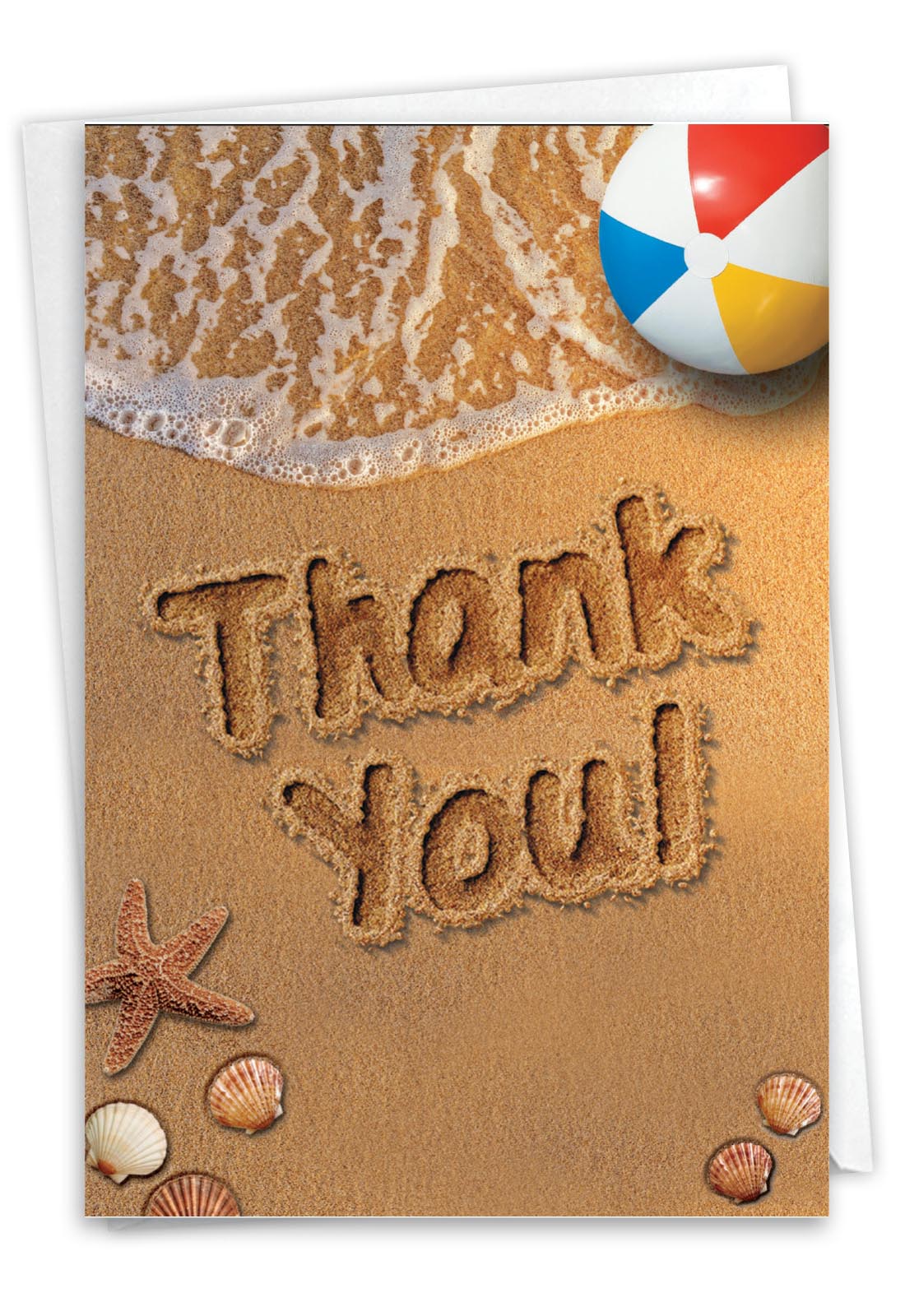 Beach Notes: Artistic Birthday Thank You Card