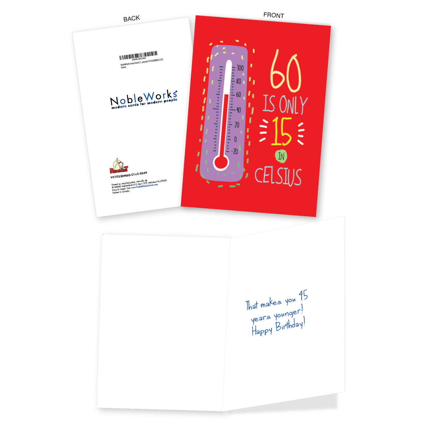 Celsius Major Milestones: Funny Milestone Birthday Variety Pack of 3 Cards