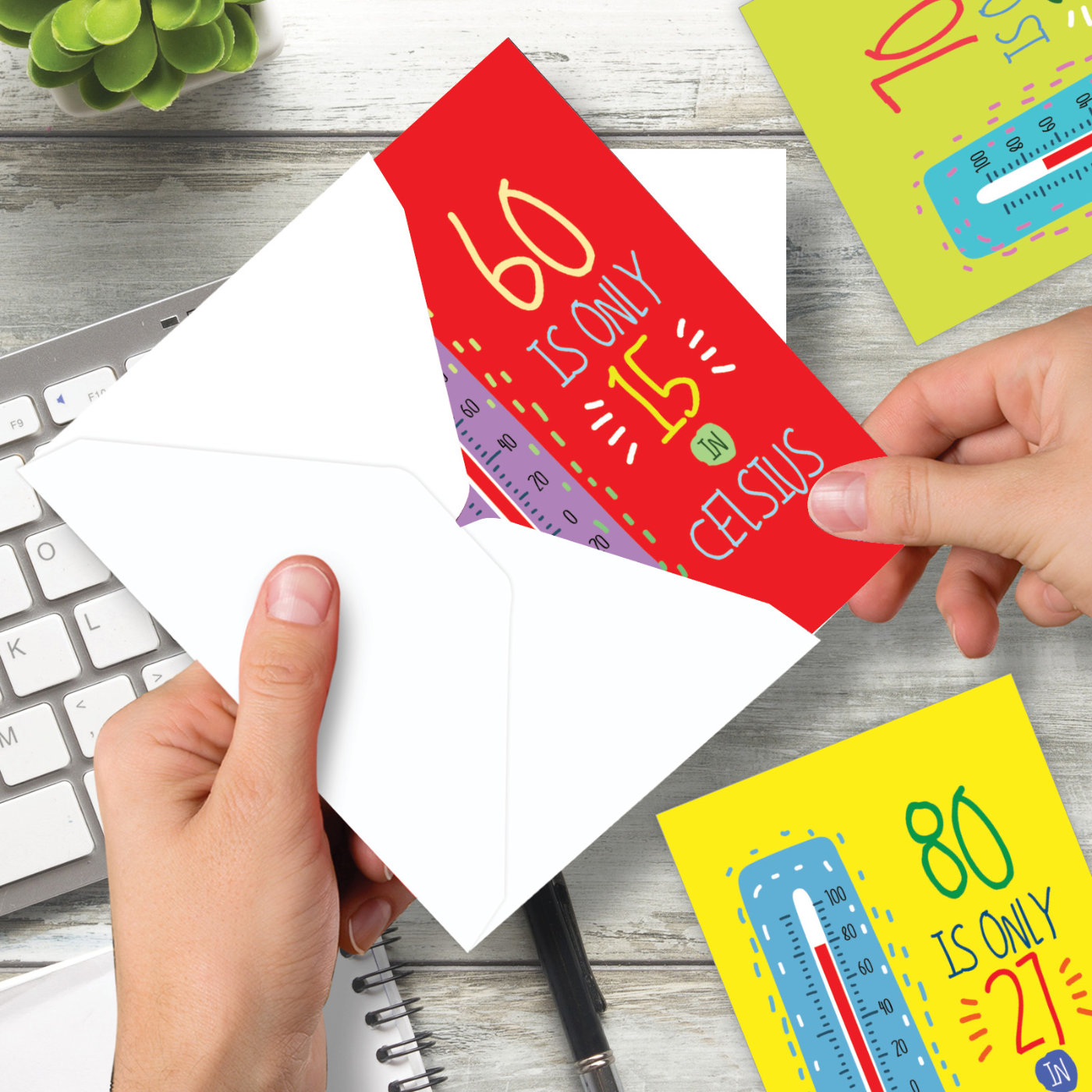 Celsius Major Milestones: Funny Milestone Birthday Variety Pack of 3 Cards