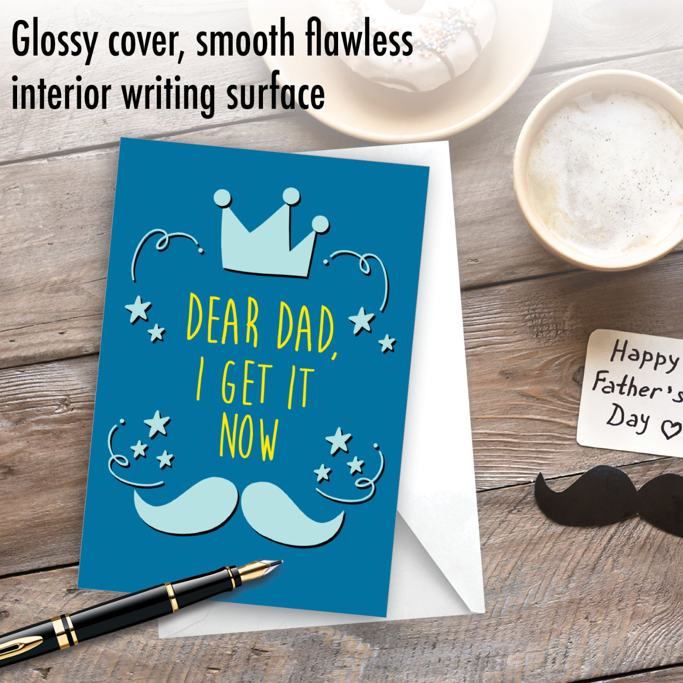 Dad Notes - Crown: Creative Father's Day Card