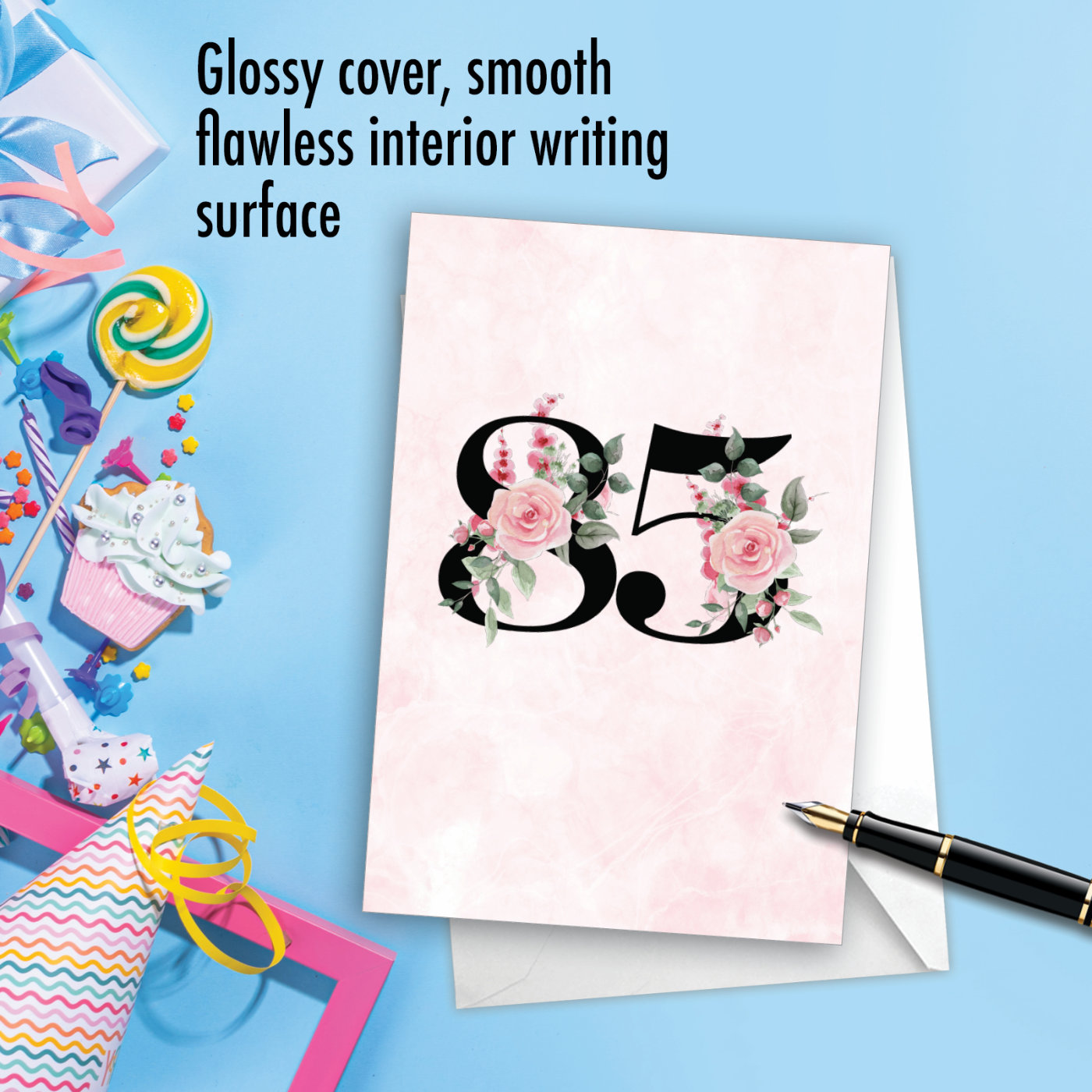Floral Age 85: Funny Milestone Birthday Card