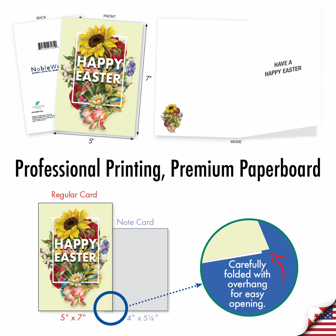 Flowers for Eastertime: Artistic Easter Card