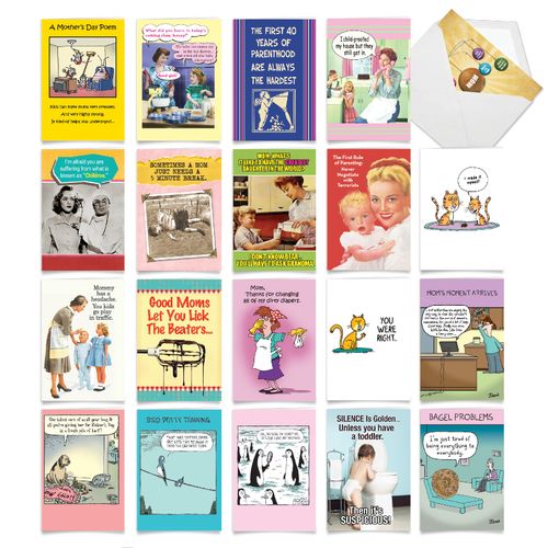 Funny Mommy: Funny Mother's Day Mixed Set of 20 Cards