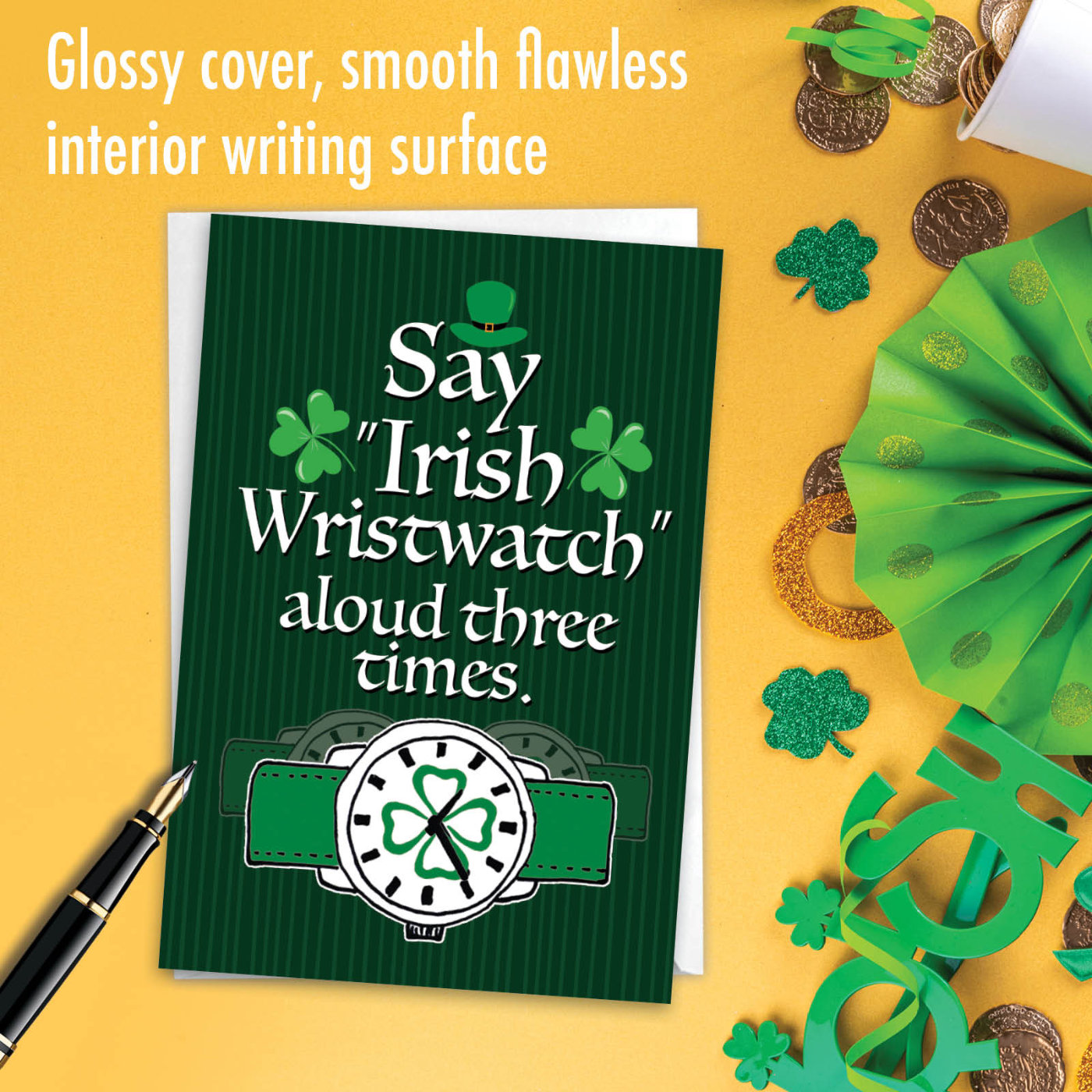 Irish Wristwatch: Funny St. Patrick's Day Greeting Card