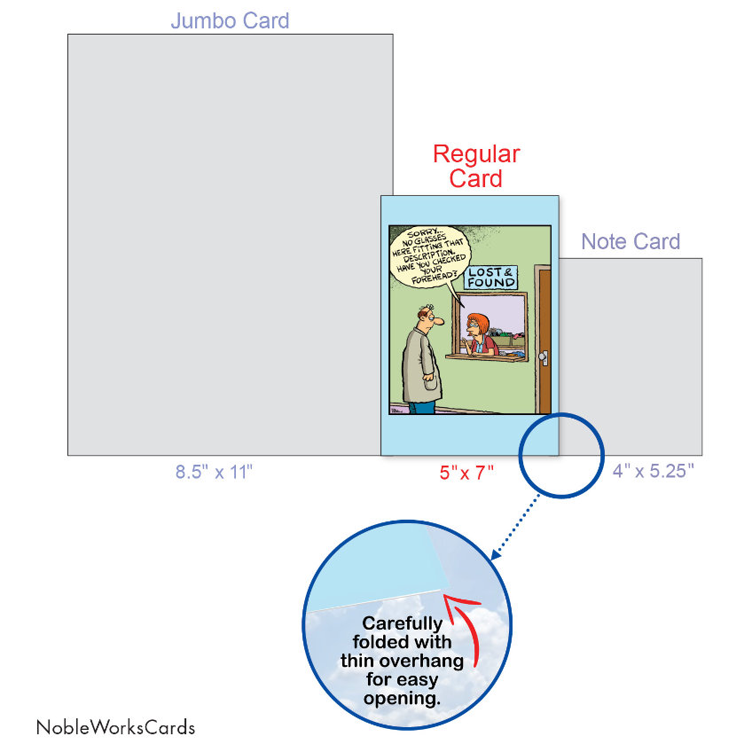 Lost Glasses: Funny Birthday Paper Card