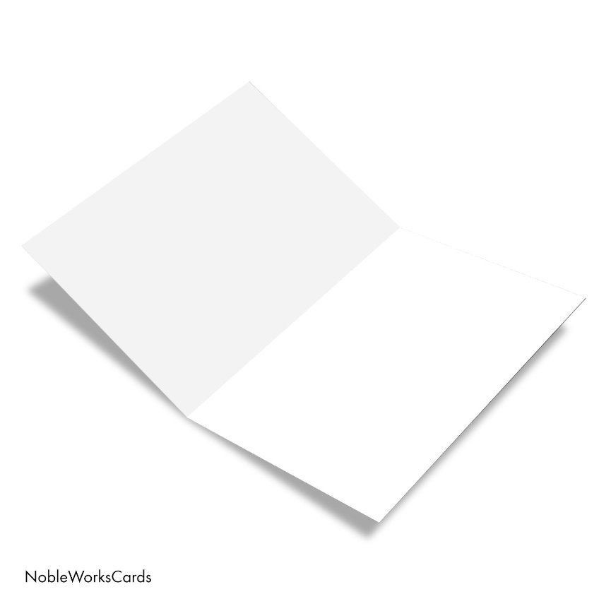 Blank Open Greeting Card