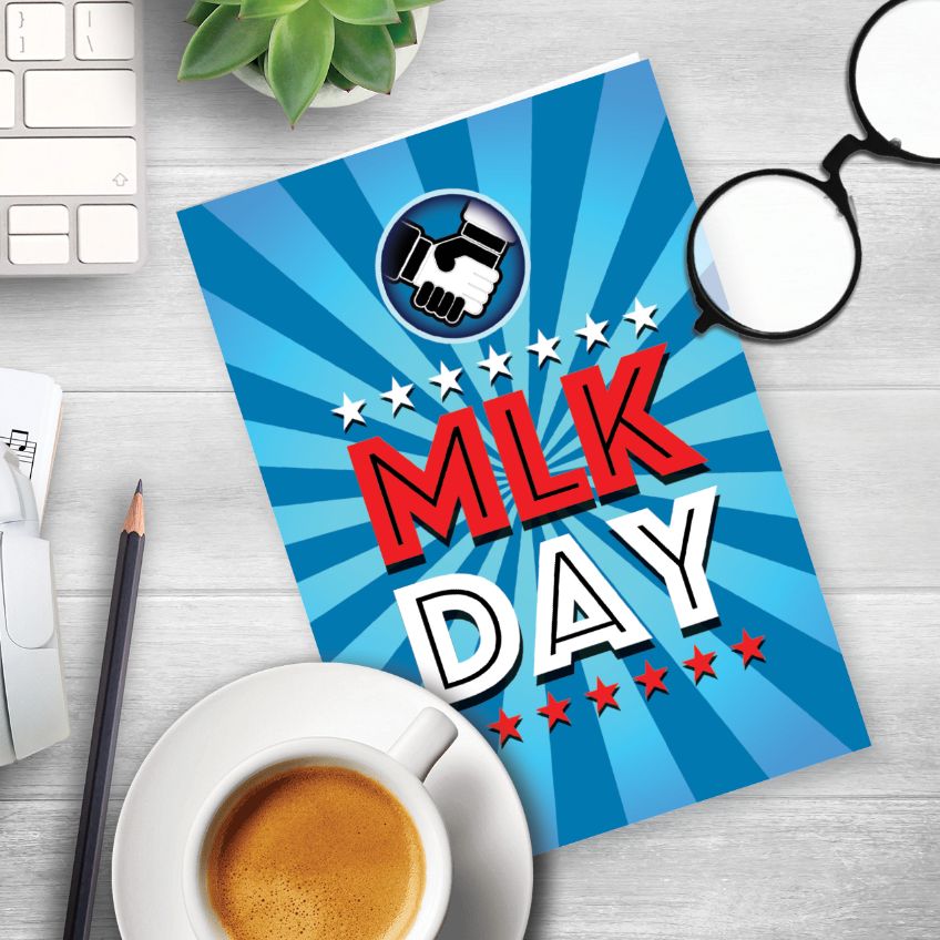 MLK Jr. Day: Beautiful Martin Luther King Jr. Day Paper Greeting Card