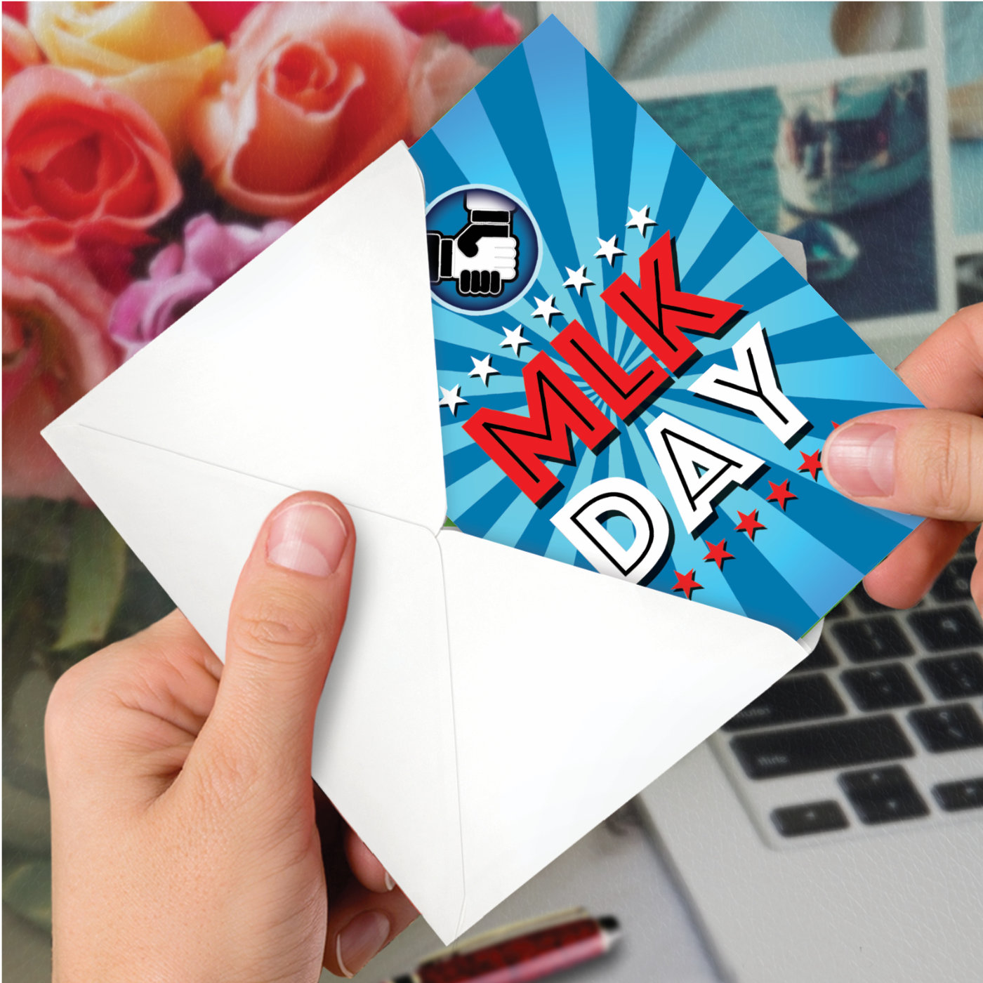 MLK Jr. Day: Beautiful Martin Luther King Jr. Day Greeting Card