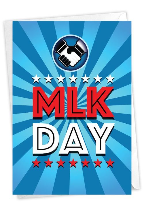 MLK Jr. Day: Beautiful Martin Luther King Jr. Day Paper Greeting Card