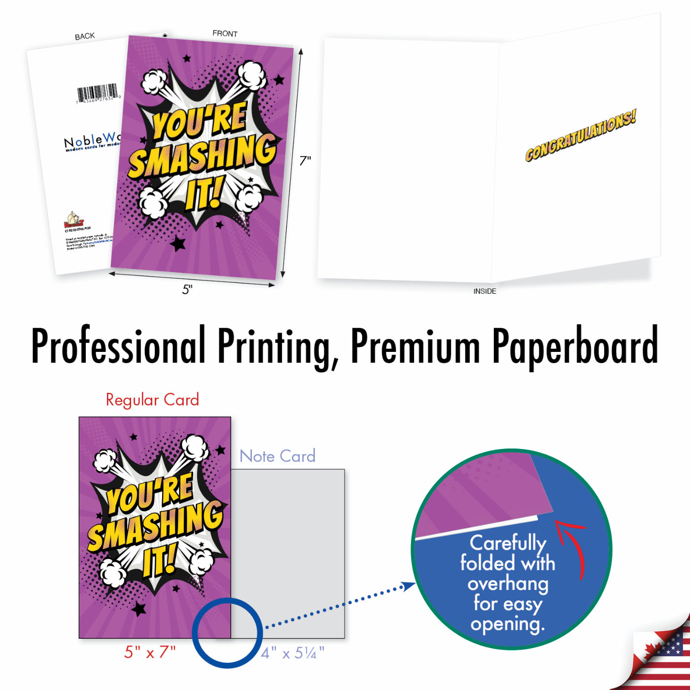 Smashing It: Funny Congratulations Greeting Card