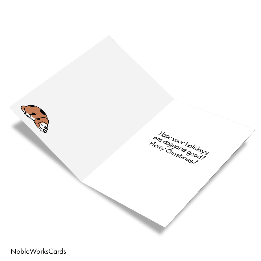 Starving Santa: Funny Merry Christmas Paper Greeting Card