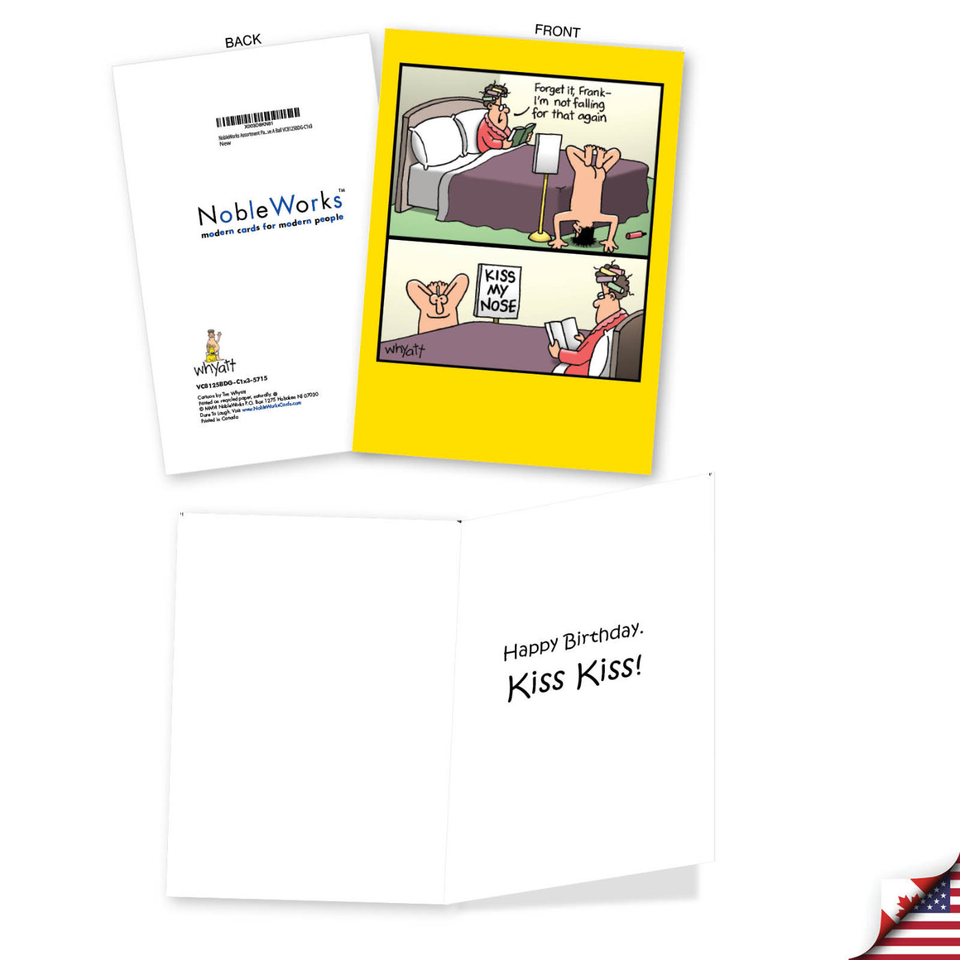 Whyatt's Have A Ball: Funny Birthday Variety Pack of 3 Cards for Men