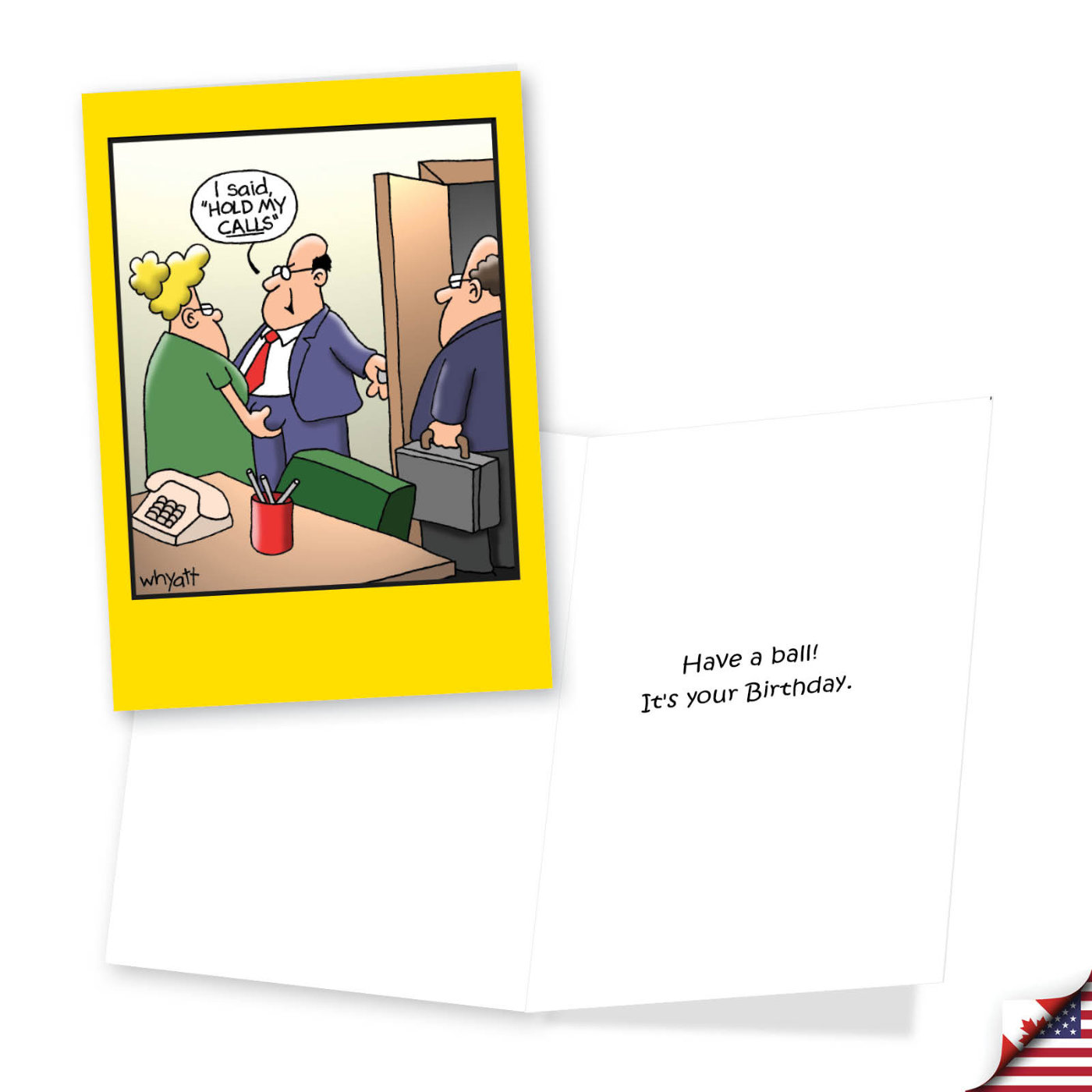 Whyatt's Have A Ball: Funny Birthday Variety Pack of 3 Cards for Men