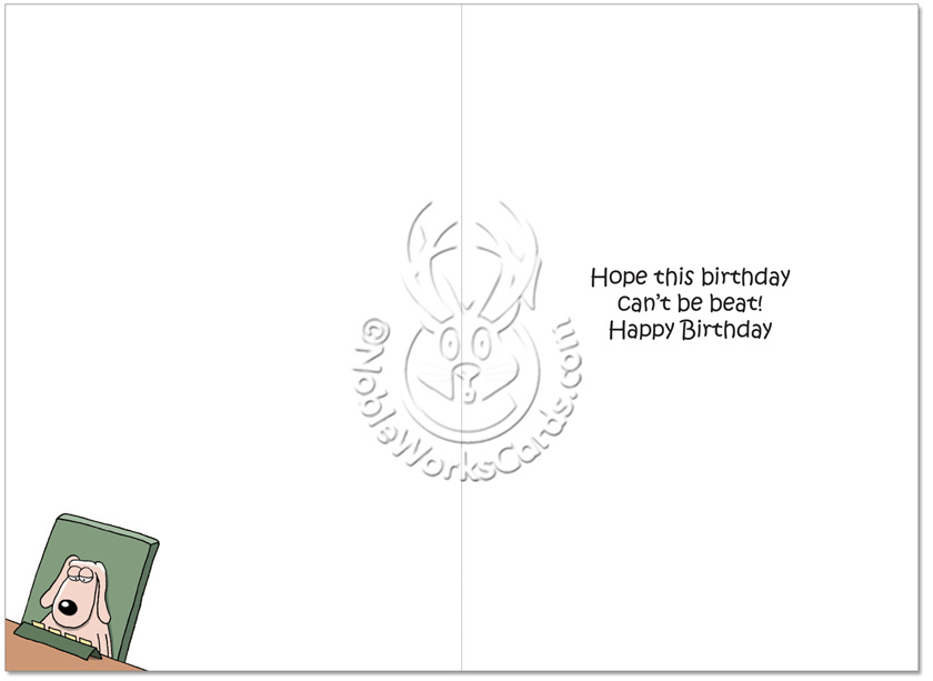 Game Dog Cartoons Birthday Paper Card Tim Whyatt