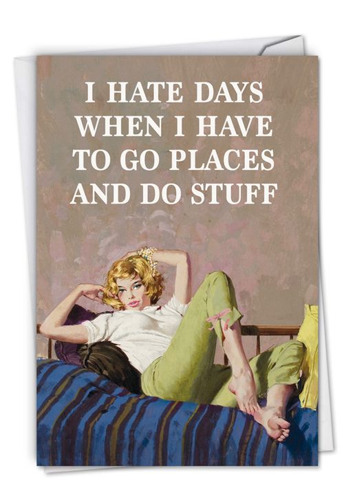 Go Places Do Stuff Birthday Card