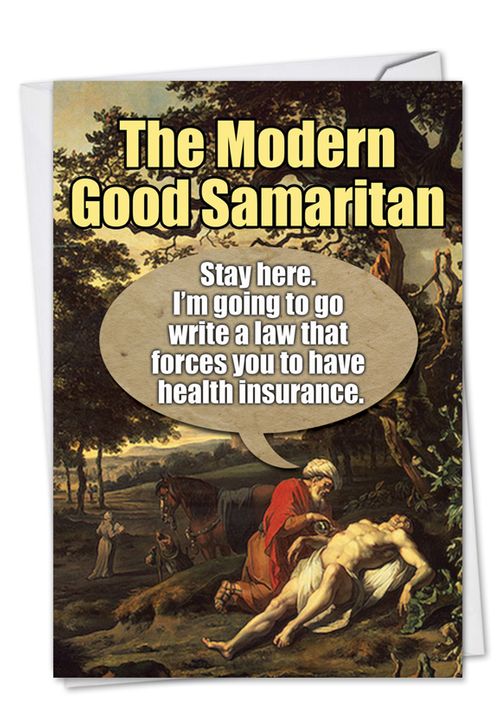 Good Samaritan Picture Get Well Greeting Card