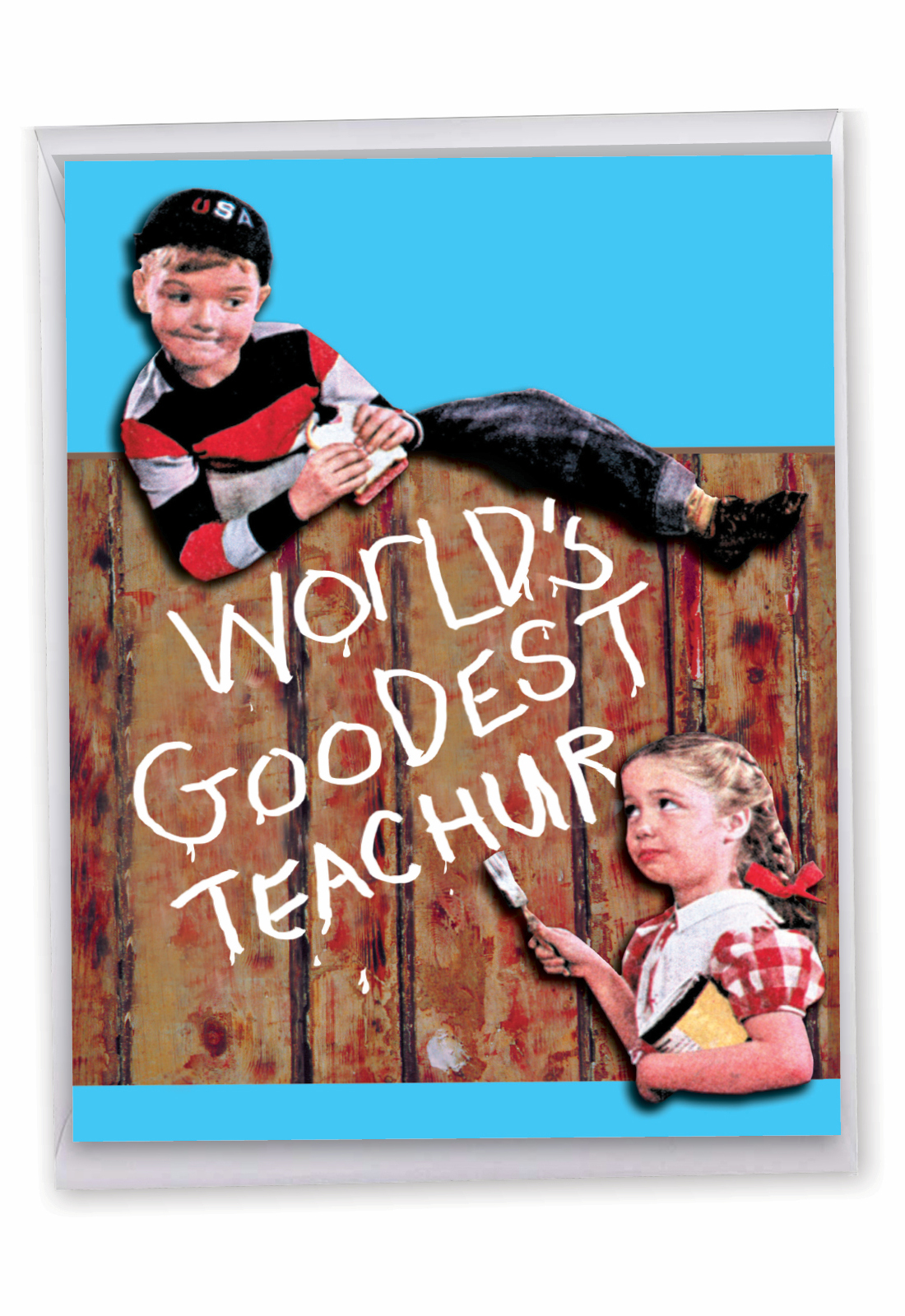 Goodest: Funny Teacher Thank You Jumbo Greeting Card