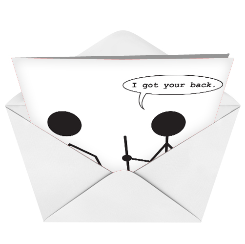 Got Your Back Card Redrocket Friendship Card Thomas Fuchs